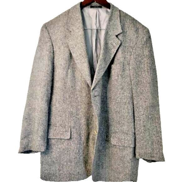 John Weitz | Suits & Blazers | Vintage John Weitz Jacket Mens 44l Black ...